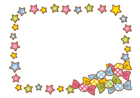 Elegant Candy Border Layout Png Png All