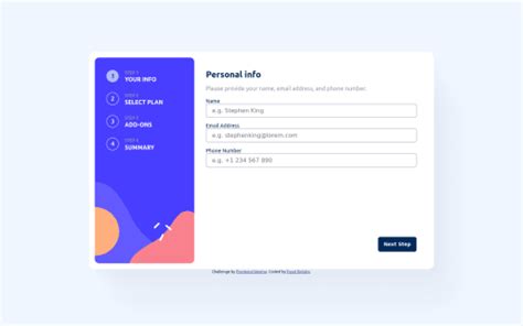 Frontend Mentor Multi Step Form With Vite React And React Hook Form