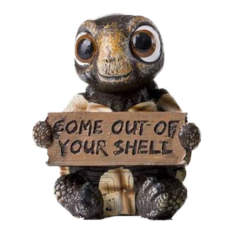 Mezojaoie Sea Turtle Statueturtle Resin Statue With Funny Signs