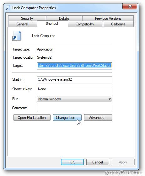 Windows Create A Shortcut To Lock Your Computer