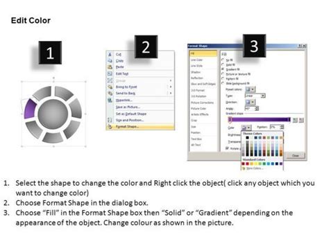 Powerpoint Template Leadership Ring Chart Ppt Layout
