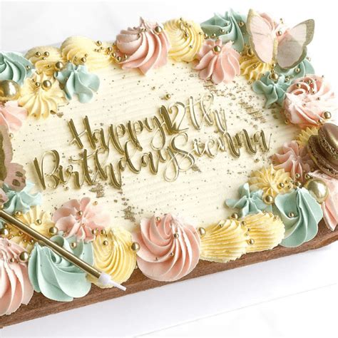 Discover Delight Rectangular Birthday Cake Magic By Katiehbakes For