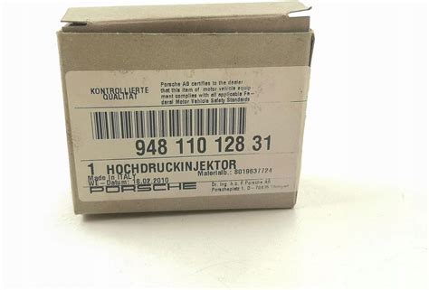 Porsche Wtrysk Paliwa Cayenne 1114 48 Bez Turbo 948 110 128 Opinie I