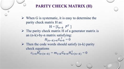 Linear Block Coding Pptx Programming Languages Computing