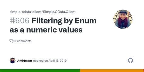 Filtering By Enum As A Numeric Values · Issue 606 · Simple Odata