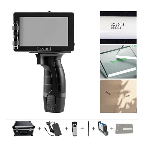 254mm Portable Inkjet Printer Qr Bar Batch Code Date Number Logo