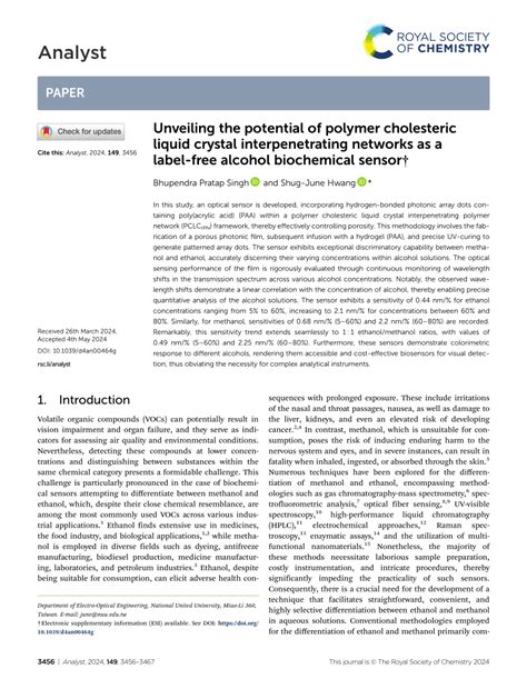 Pdf Unveiling The Potential Of Polymer Cholesteric Liquid Crystal Interpenetrating Networks As