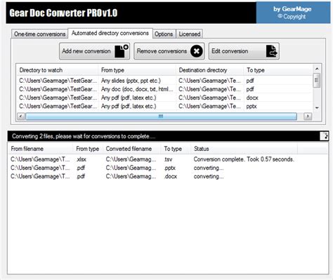 gear doc converter trial edition document converter on steroids