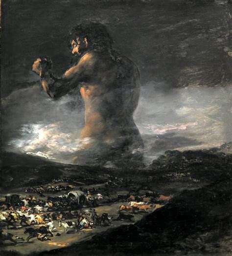 The Colossus By Francisco Goya Art Wiki