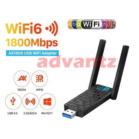Jual Usb Wifi Ax Mbps Wireless Dual Band Ac Ghz Ghz Ghz G Dual Antenna