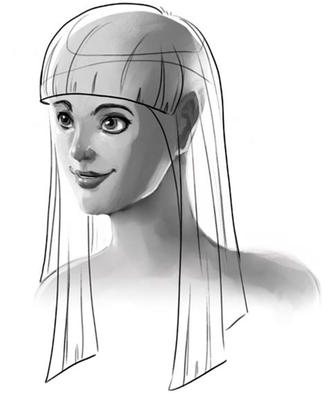 Long Hair Drawing Guide For Beginners Video Images