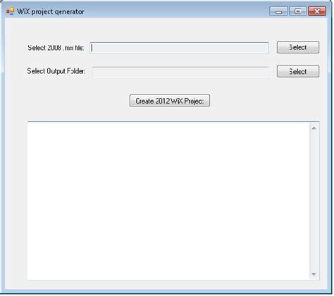 Convert Vs2008 Msi To Wix Project Codeproject