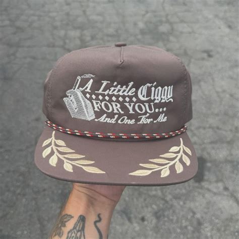 Little Ciggy For You Funny Embroidered Snapback Cap Made To Order Hat
