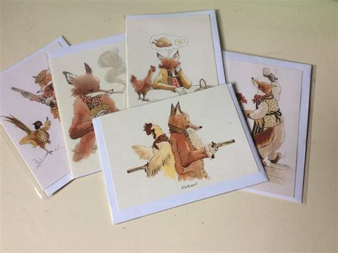 Fox Cards Fox Greetings Fox Hunting Sporting Art Country Cards