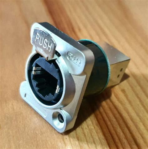 Jual Ethercon Tipe D Untuk Panel Chasis Sambungan Rj45 Untuk Panel Di Seller Rukia