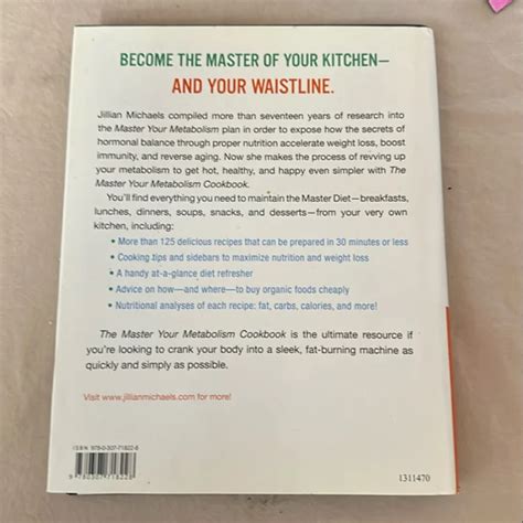 The Master Your Metabolism Cookbook By Jillian Michaels