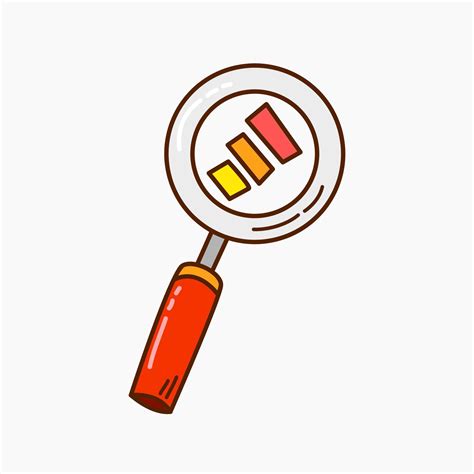 Business Analysis Magnifying Glass Vector Illustration 9652115 Vector