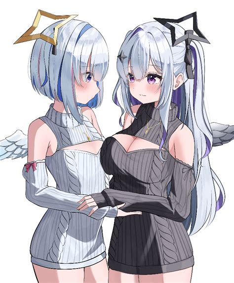 A A Sfpz3443 Amane Kanata Amane Konata Hololive 2girls Alternate