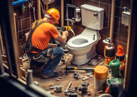 Premium Ai Image A Timelapse Shot Of A Plumber Installing A New