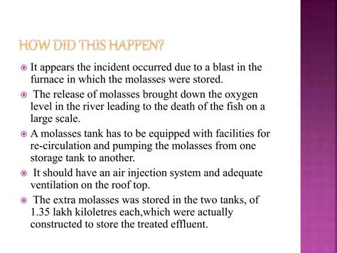 Case Study On Molasses Spill In Punjab Pptx Commodities Economy