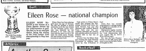 Eileen Rose Mcdaid Came Saw And Conquered The World Of Golf Southern