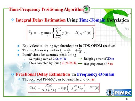 Accurate Position Location In Tds Ofdm Based Ppt Download
