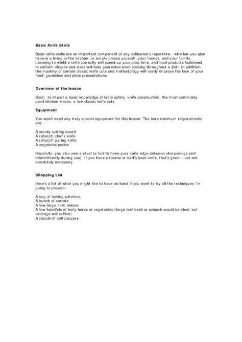 Basic Knife Skills Pdf 92562 Basic Knife Skills Guide