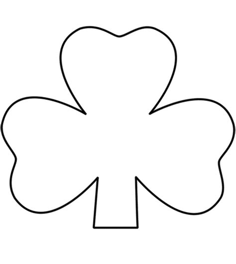 Three Leaf Clover Template