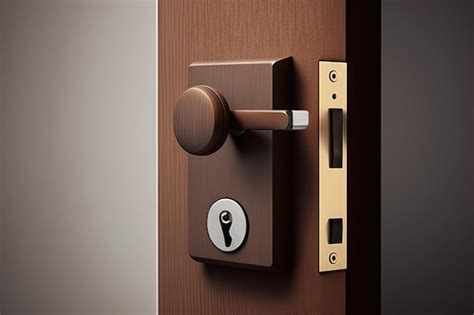 Premium Ai Image Hinged Door Lock With Keyhole And Single Key