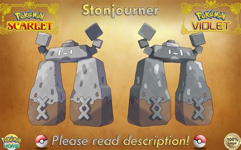 Shinynon Shiny Stonjourner 6iv Pokémon Scarletviolet 100 Etsy