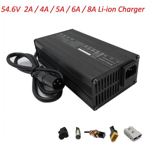 546v 2a 4a 5a 8a 10a Li Ion Battery Charger With Fan 48v Fast Charger