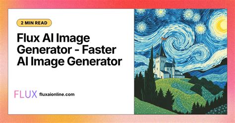 Flux Ai 이미지 생성기 더 빠른 Ai 이미지 생성기