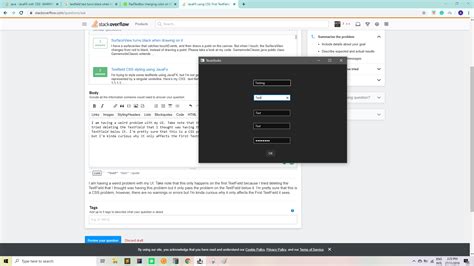 javafx using css first textfield turns black when it has text inside