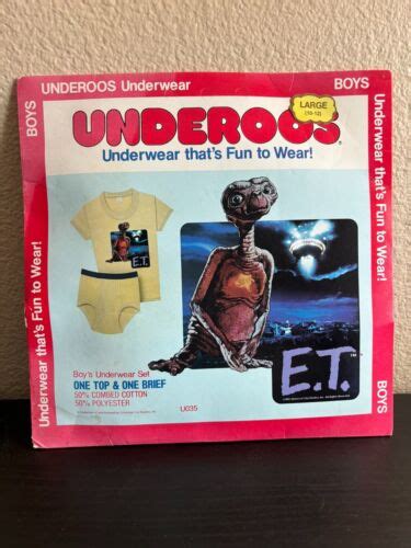 Vintage Et Extra Terrestrial Underoos Underwear Set Youth Lg 10 12 Ebay