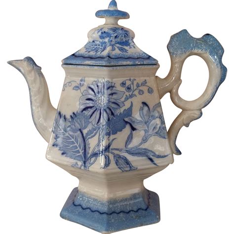 Antique Blue Teapot At Eric Toothaker Blog