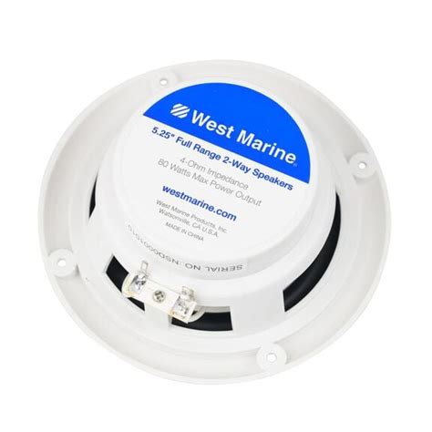 West Marine Wms5250 525 2 Way Marine Speakers