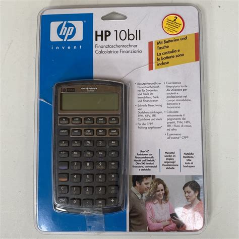 Hewlett Packard Hp 10bii In Original Packaging Erix Collectables