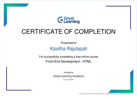Frontenddevelopment Html Greatlearning Webdevelopment Learningjourney Kavitha Rajulapati