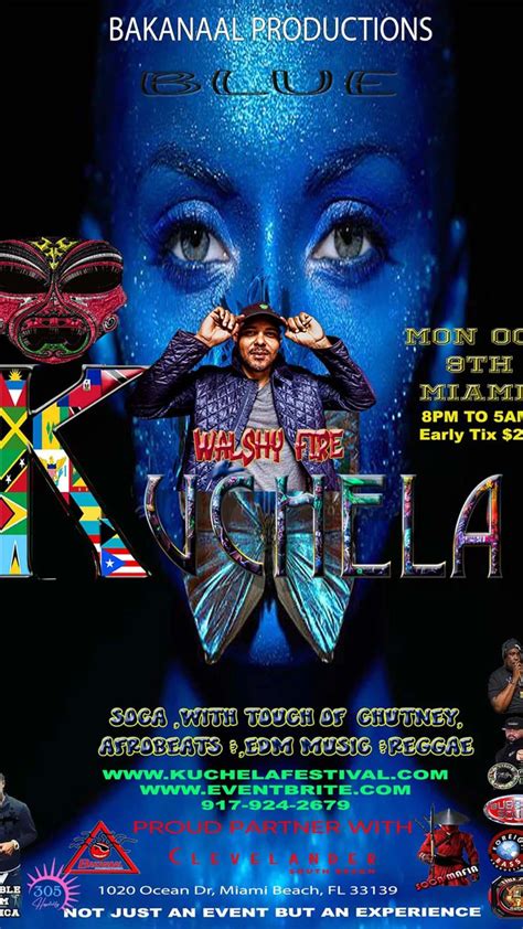 Kuchela Its Official Blue Kuchela Miami After Carnival Official Cool Down Is Back Mon Oct 9th