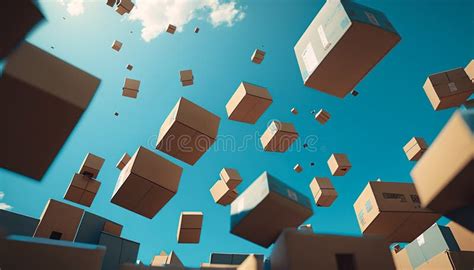 Logistics Cargo And Delivery Industry Concepts With Package And Service