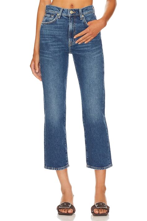 7 For All Mankind Logan High Waist Stovepipe In Explorer Revolve