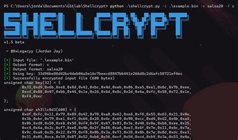 Github Iilegacyyiishellcrypt A Qol Tool To Obfuscate Shellcode In