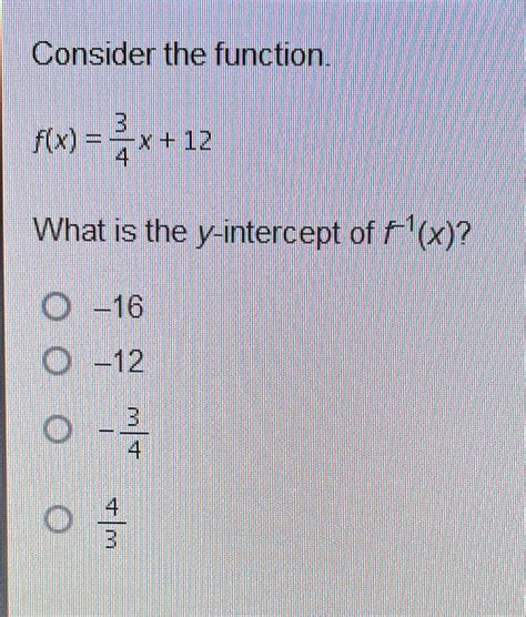 solved consider the function f x 34x 12what is the