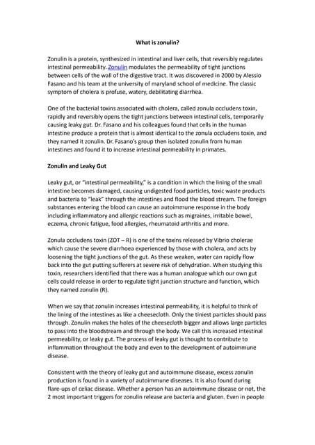 What Is Zonulin Pdf