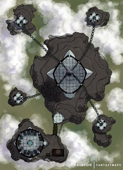 floating island battle map 25x30 battlemaps tabletop rpg maps images