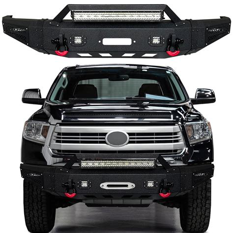 Vijay Front Bumper For 2014 2021 Toyota Tundra With Winch Seat And