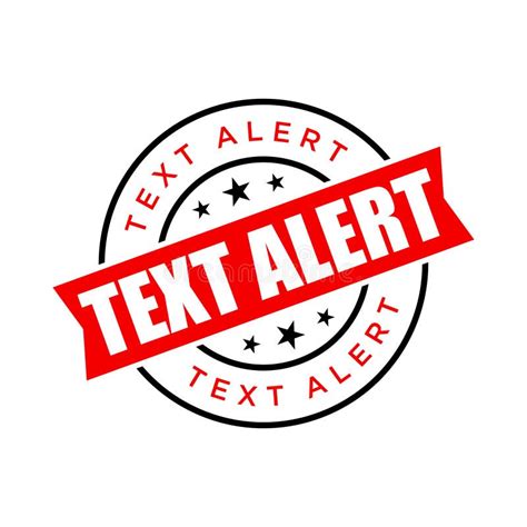 Text Alert Rubber Stamp Vector Template Stock Vector Illustration Of