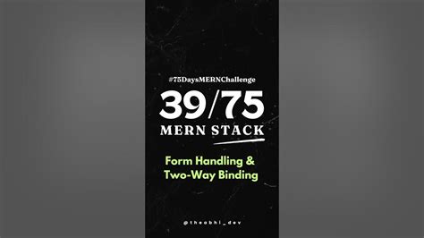 3975 Form Handling And Two Way Binding Reactforms Formvalidation Twowaybinding Mernchallenge