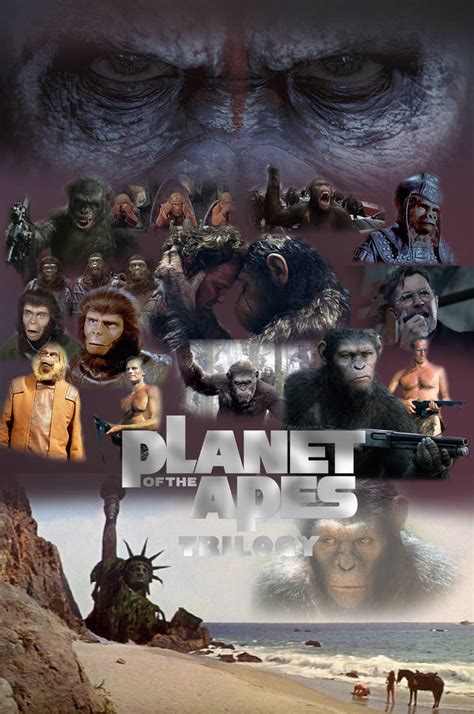 Planet Of The Apes Trilogy By Ejfirelightningarts On Deviantart