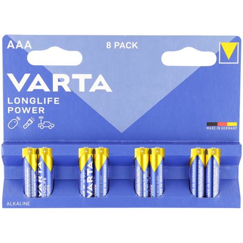 Varta Longlife Power Batterien AAA/LR03 8 Stück günstig kaufen | coop.ch